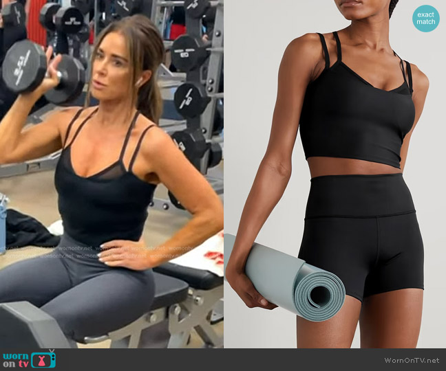 WornOnTV: Kyle’s black layered tank and grey leggings on The Real Housewives of Beverly Hills ...