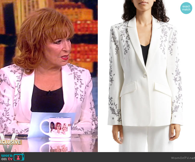 WornOnTV: Joy’s white crystal embellished blazer on The View | Joy Behar | Clothes and Wardrobe ...