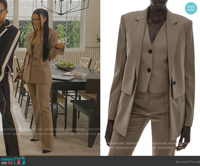 WornOnTV: Bre’s khaki blazer and vest on Selling Sunset | Bre Tiesi ...
