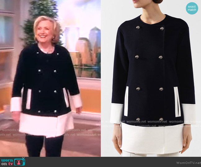 WornOnTV: Hillary Clinton’s double breasted coat on The View | Clothes ...