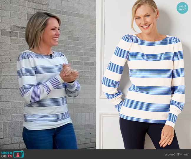 WornOnTV: Dylan;s blue and white striped top on Today | Dylan Dreyer ...