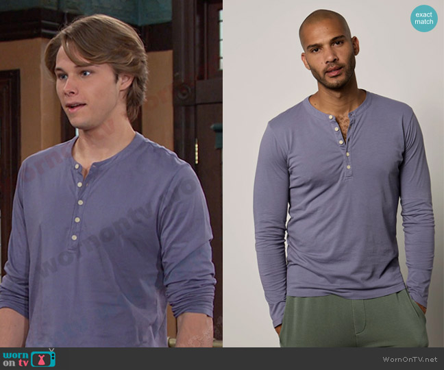 WornOnTV: Tate’s lilac henley shirt on Days of our Lives | Clothes and ...