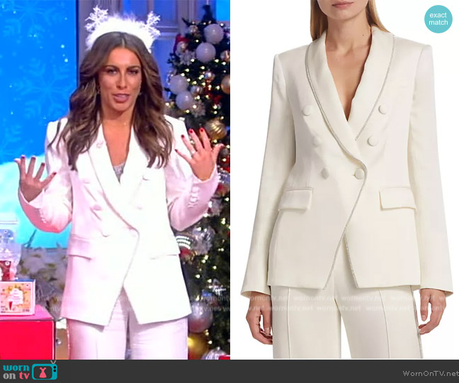 WornOnTV: Alyssa’s white double breasted blazer on The View | Alyssa Farah Griffin | Clothes and ...