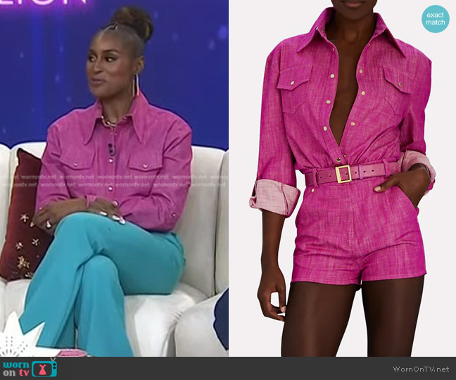 WornOnTV: Issa Rae’s pink shirt on Today | Clothes and Wardrobe from TV
