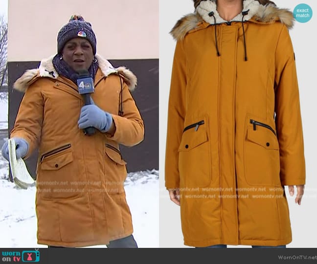 WornOnTV: Pat Battle’s mustard hooded coat on NBC News Daily | Clothes ...