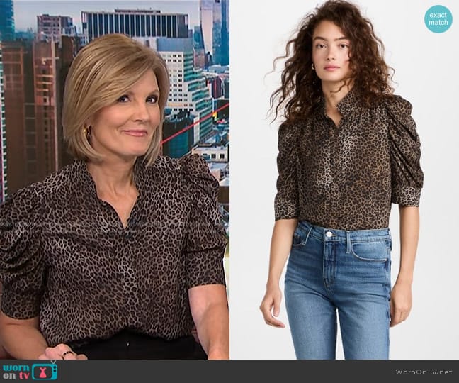 WornOnTV: Kate’s leopard puff sleeve blouse on NBC News Daily | Kate ...