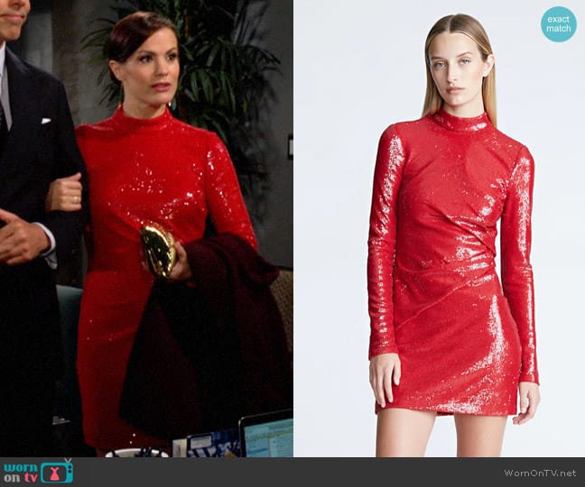 WornOnTV: Chelsea’s red sequin mini dress on The Young and the Restless ...