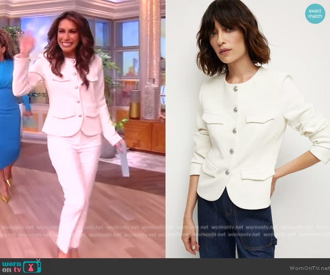 WornOnTV: Alyssa’s white button front jacket on The View | Alyssa Farah Griffin | Clothes and ...