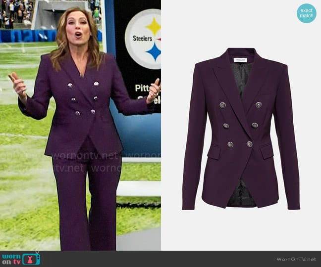 WornOnTV: Stephanie Abrams’ dark purple suit on CBS Mornings ...