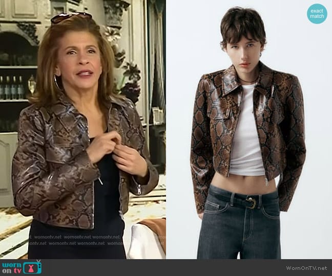 WornOnTV: Hoda’s brown snakeskin print jacket on Today | Hoda Kotb | Clothes and Wardrobe from TV
