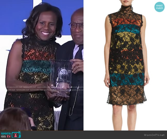 WornOnTV: Deborah’s multicolor lace overlay dress on Today | Clothes ...