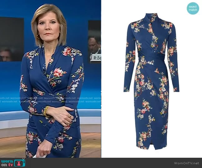 WornOnTV: Kate Snow’s blue floral dress on Today | Clothes and Wardrobe ...