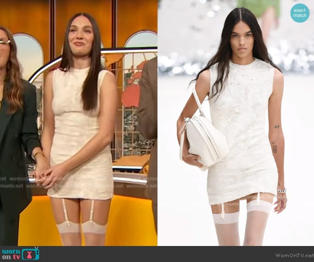 WornOnTV: Maddie Ziegler’s white sleeveless mini dress on The Drew ...