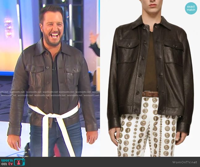 WornOnTV: Luke Bryan’s brown leather shirt on American Idol | Luke ...