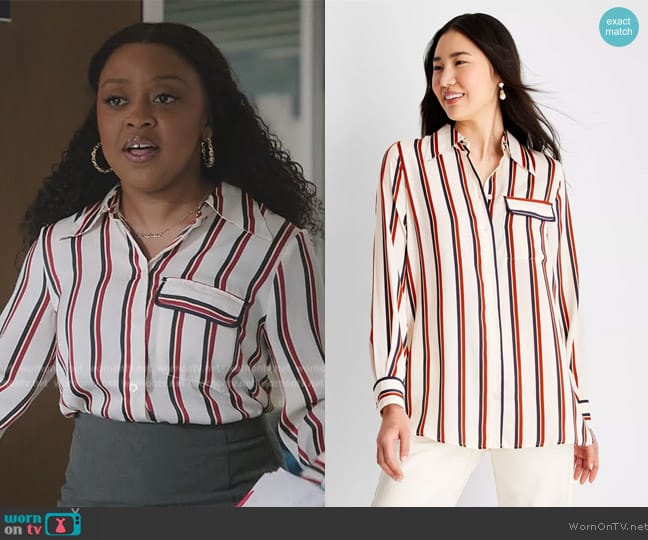 WornOnTV: Janine’s gray blazer and pants on Abbott Elementary | Quinta ...