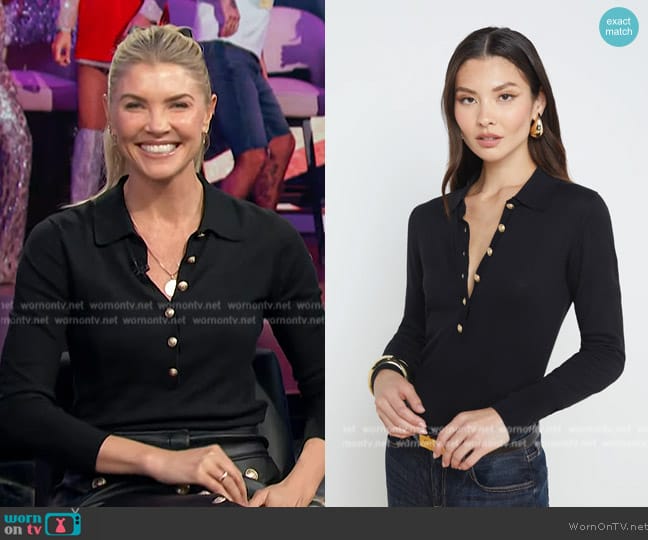 WornOnTV: Amanda’s black long sleeve polo on E! News | Clothes and ...