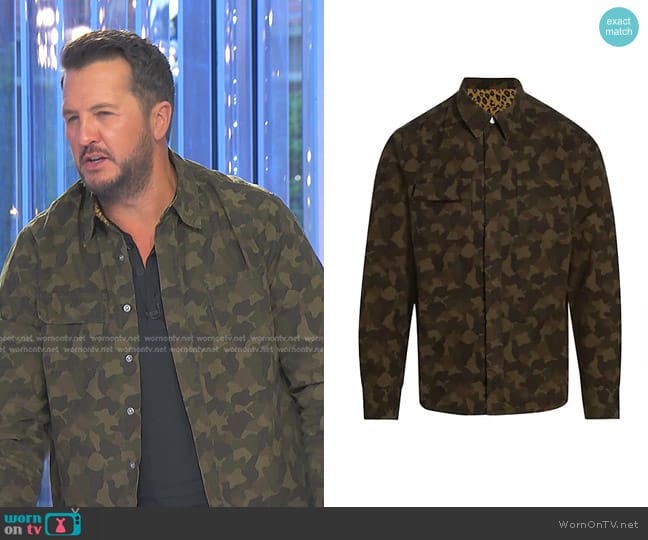 WornOnTV: Luke Bryan’s green Camouflage shirt on American Idol | Luke ...