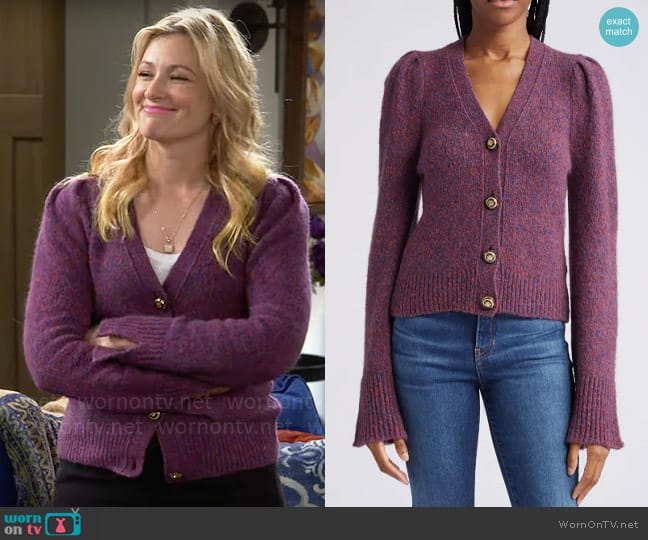 WornOnTV: Gemma’s purple v-neck cardigan on The Neighborhood | Beth ...