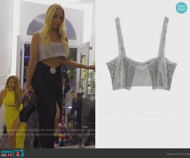 WornOnTV: Alexia’s silver crop top and skirt on The Real Housewives of ...