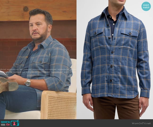 WornOnTV: Luke Bryan’s blue plaid shirt on American Idol | Luke Bryan ...