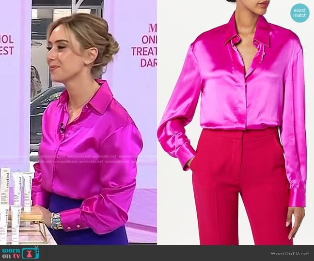 WornOnTV: Dr. Shereene Idriss’s fuchsia silk blouse on Today | Clothes ...