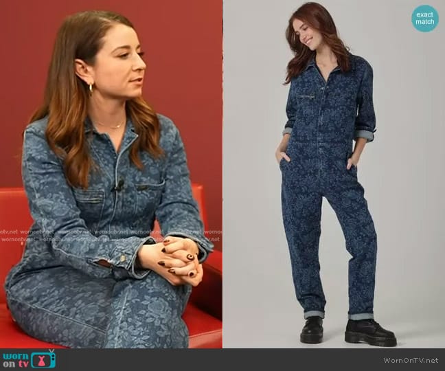 WornOnTV: Maura Barrett’s floral print denim jumpsuit on NBC News Daily ...