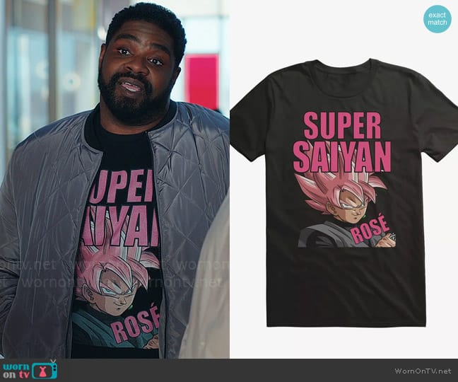 WornOnTV: Howard’s Super Saiyan Rose t-shirt on Loot | Ron Funches ...