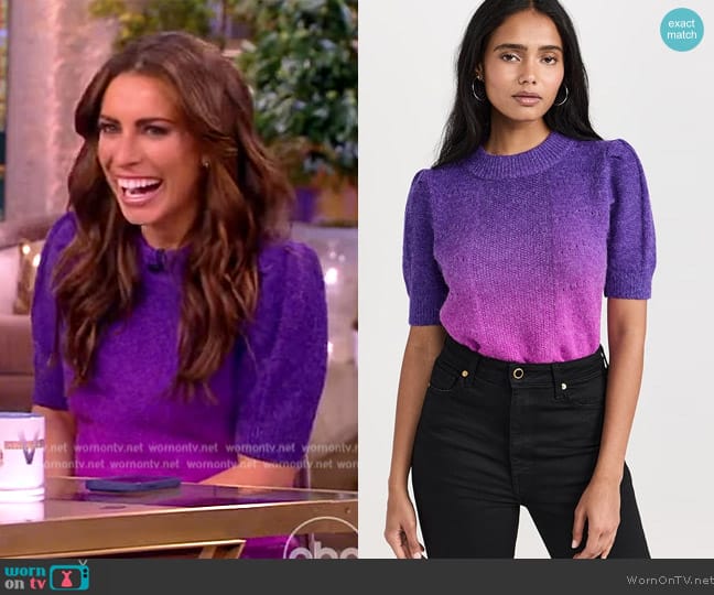 WornOnTV: Alyssa’s purple ombre sweater on The View | Alyssa Farah Griffin | Clothes and ...