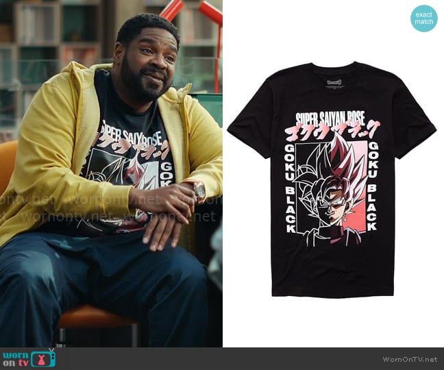 WornOnTV: Howard’s black Goku graphic t-shirt on Loot | Ron Funches ...