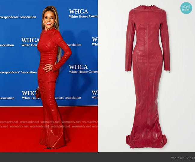 WornOnTV: Sunny’s red leather dress on The View | Sunny Hostin | Clothes and Wardrobe from TV