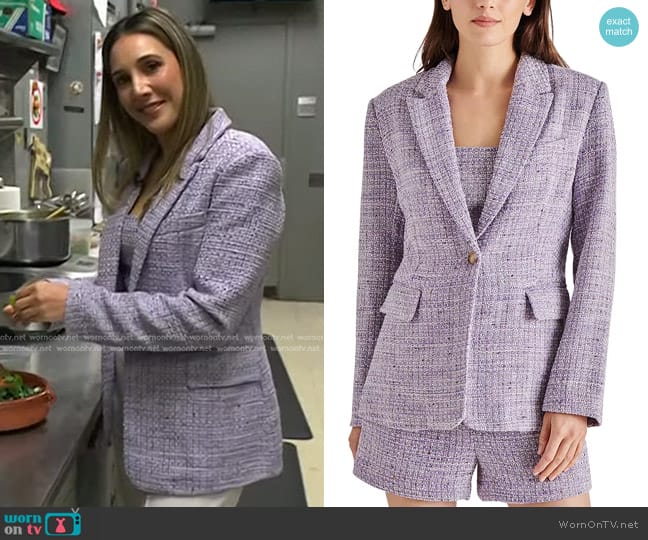 WornOnTV: Leah Cohen’s purple tweed top and blazer on Today | Clothes ...