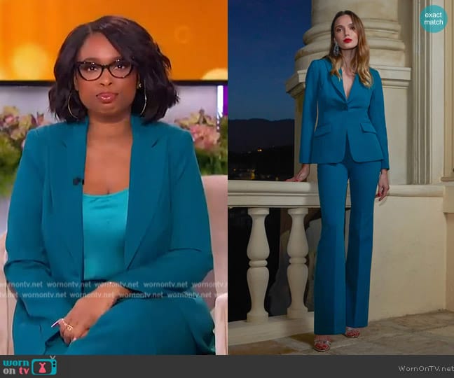 WornOnTV: Jennifer’s teal blazer and pants on The Jennifer Hudson Show ...