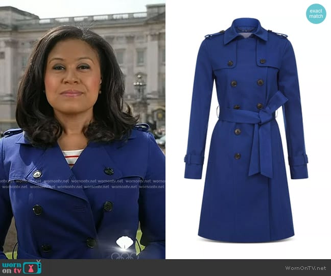 WornOnTV: Meagan Fitzgerald’s blue trench coat on Today | Clothes and ...