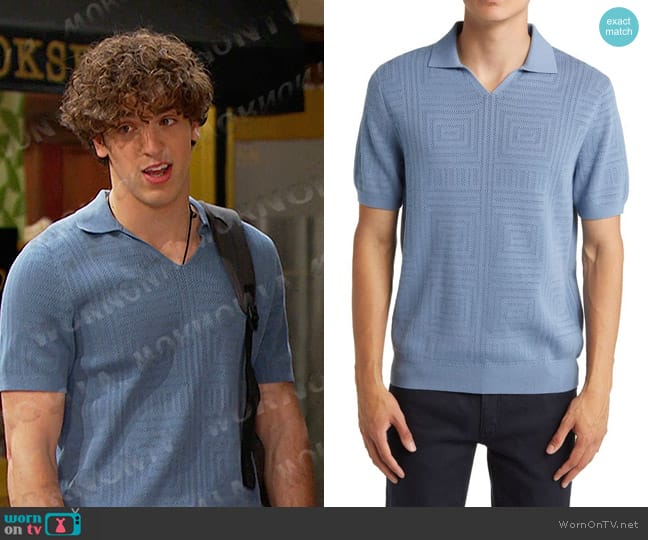 WornOnTV: Aaron’s blue textured polo on Days of our Lives | Clothes and ...