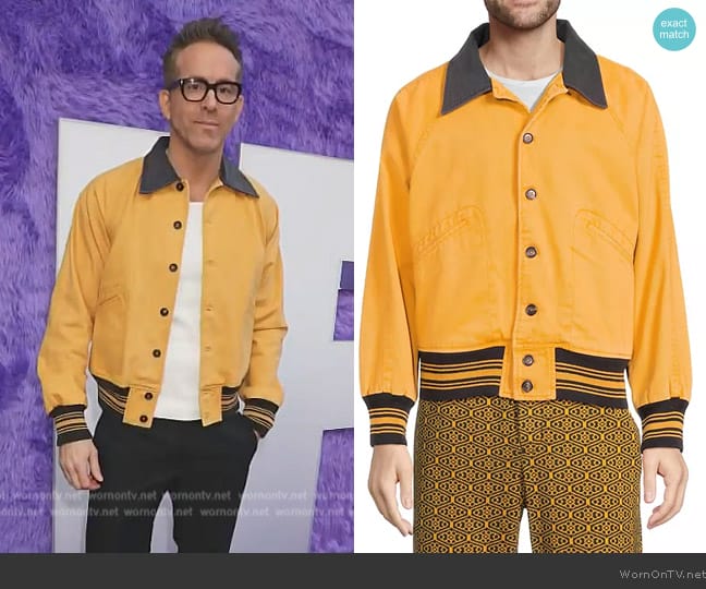 WornOnTV: Ryan Reynolds’ yellow jacket on E! News | Clothes and ...