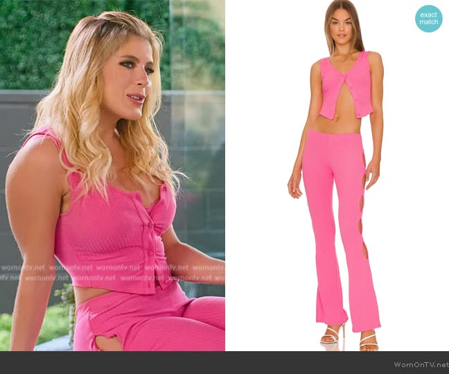 WornOnTV: Alexandra’s pink top and pants on Selling the OC | Alexandra ...