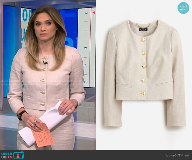 WornOnTV: Ellison’s beige jacket and pants on NBC News Daily | Ellison ...