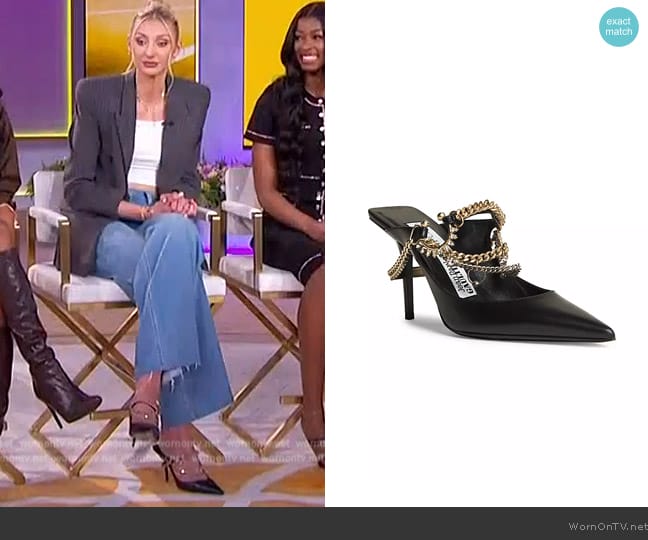 WornOnTV: Cameron Brink’s black chain detail pumps on The Jennifer ...