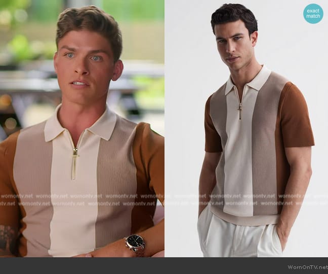 WornOnTV: Austin’s colorblock confessional shirt on Selling the OC ...