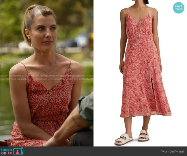 WornOnTV: Kim’s red printed sleeveless dress on 9-1-1 | Clothes and Wardrobe from TV