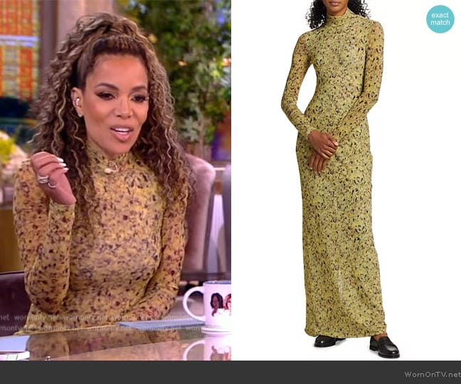WornOnTV: Sunny’s yellow printed mesh dress on The View | Sunny Hostin | Clothes and Wardrobe ...