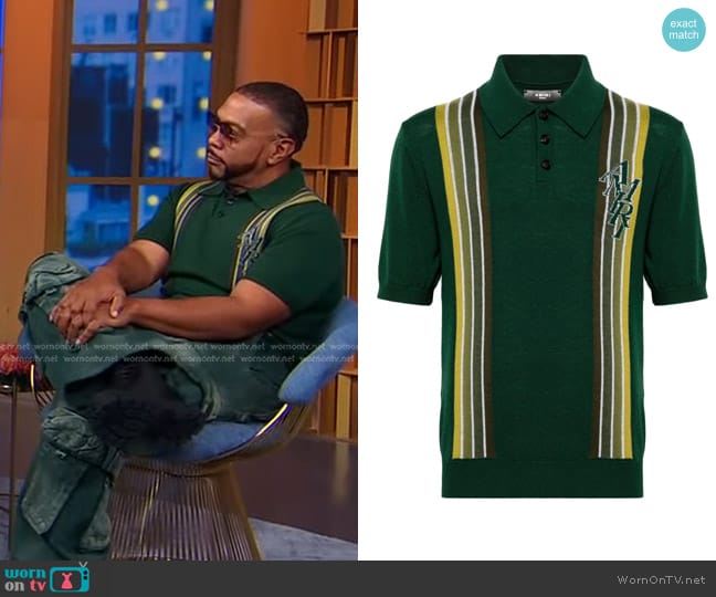 WornOnTV: Timbaland’s green striped knit polo and cargo pants on Good ...
