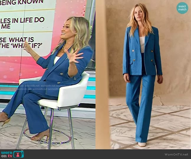 WornOnTV: Jennie Allen’s denim blazer and pant suit on Today | Clothes ...