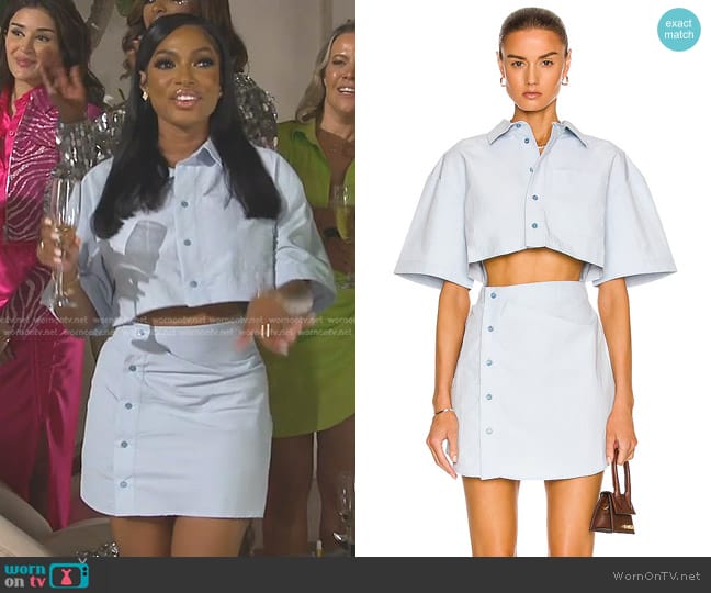 WornOnTV: Lesa’s blue cutout mini shirtdress on The Real Housewives of ...