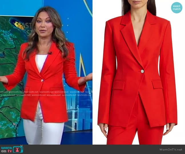 WornOnTV: Ginger’s red blazer on Good Morning America | Ginger Zee ...
