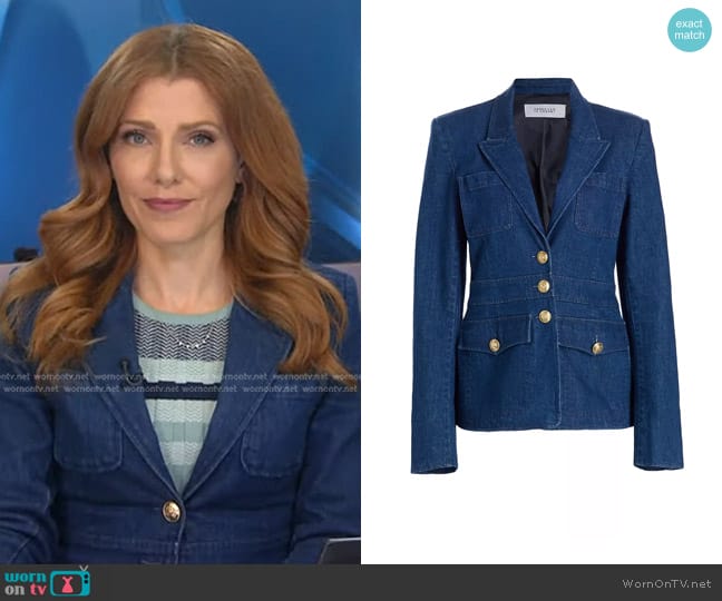 WornOnTV: Julia Boorstin’s denim blazer on NBC News Daily | Clothes and ...