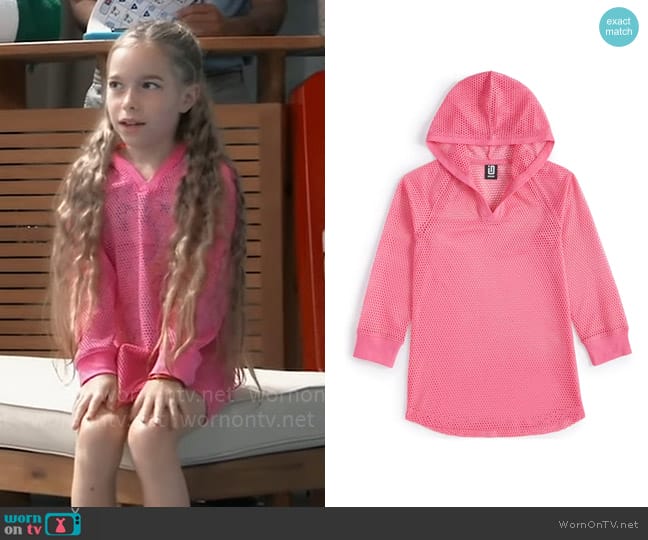 WornOnTV: Violet’s pink mesh swim cover up on General Hospital ...