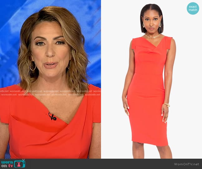 WornOnTV: Kyra Phillips’s red asymmetric dress on Good Morning America | Clothes and Wardrobe ...