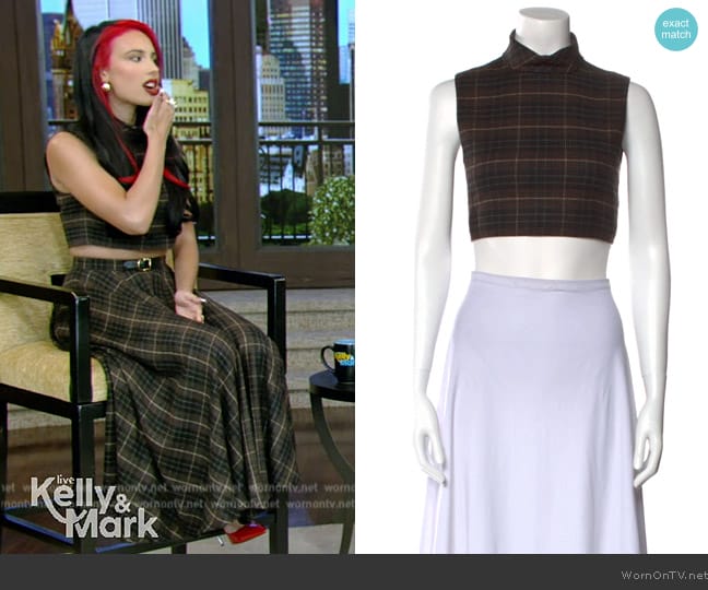 WornOnTV: Kylie Cantrall’s plaid top and skirt on Live with Kelly and Mark | Clothes and ...