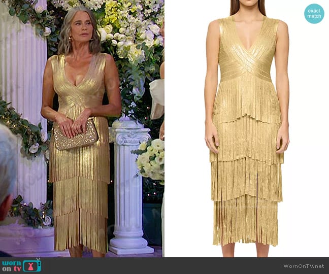 WornOnTV: Fiona’s metallic fringed dress on Days of our Lives | Serena ...